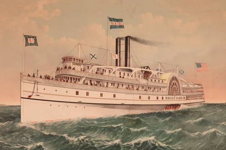 Currier & Ives, "leviathan" Steam Ship
