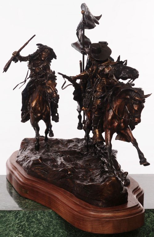 VIC PAYNE (BORN 1960) BRONZE SCULPTURE