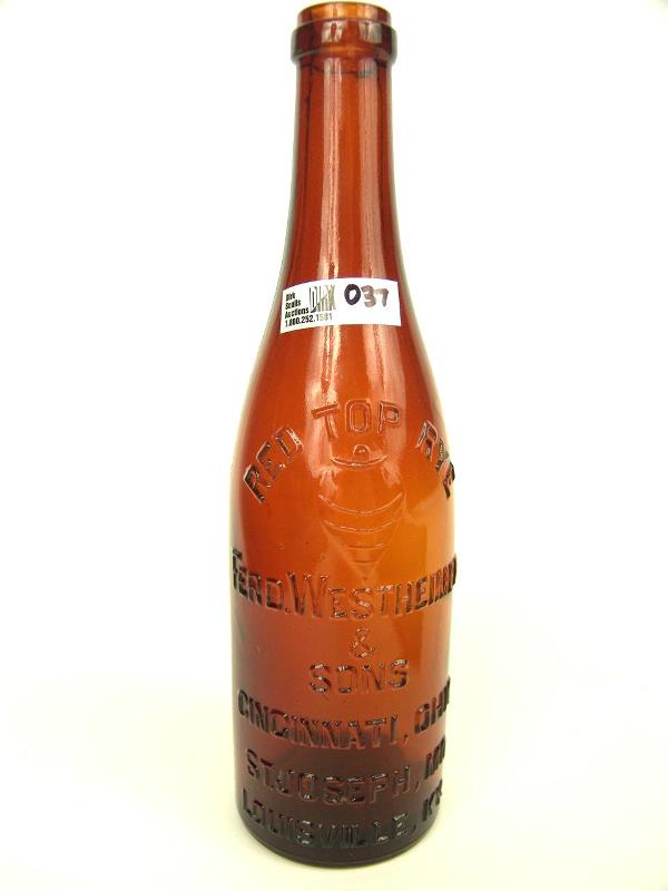 37: RED TOP RYE WHISKEY BOTTLE ST JOSEPH MISSOURI