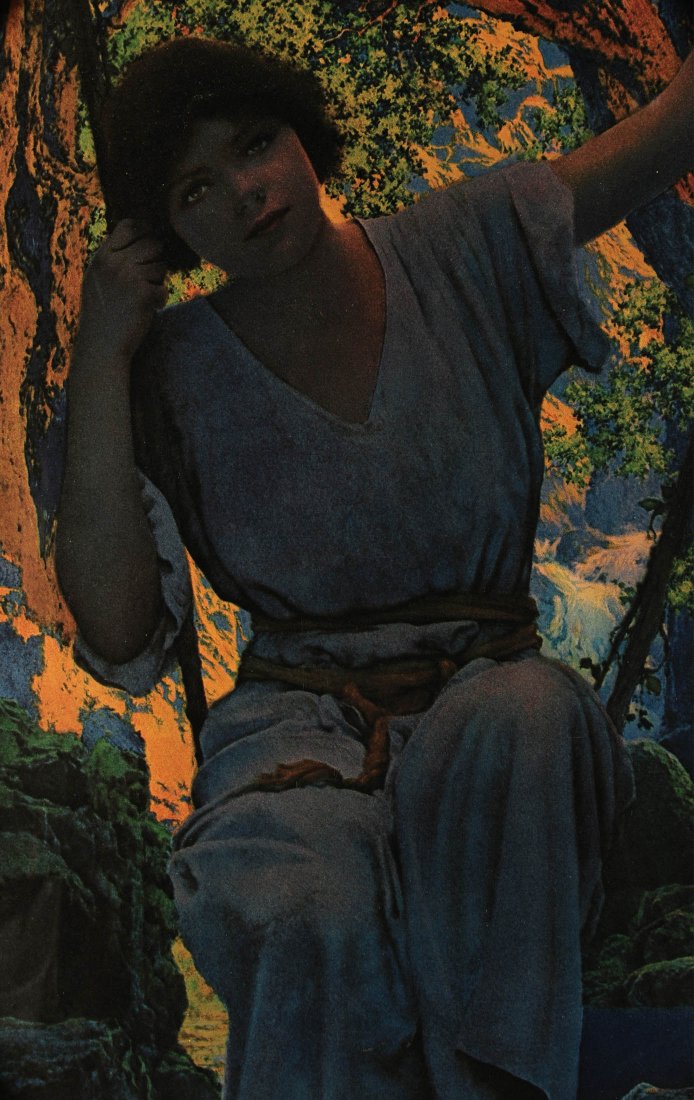 MAXFIELD PARRISH 'DREAMLIGHT' ORIGINAL PRINT, CROPPED - Mar 11, 2016 ...