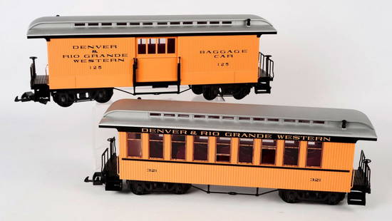 Two Lgb Denver & Rio Grande Cars