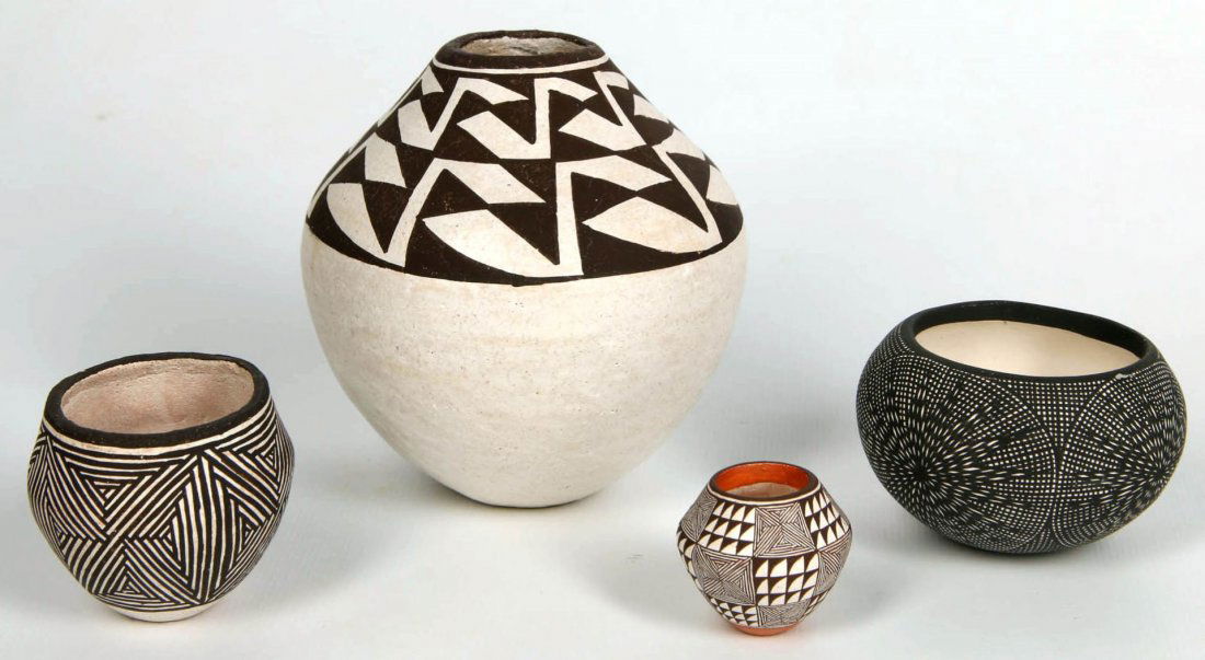 Lucy M. Lewis (1898 1992) Acoma Pottery Pieces