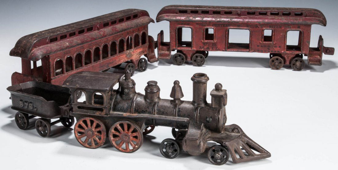 A CIRCA 1896 HARRIS TOY CO. LOCOMOTIVE