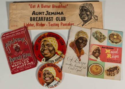 A Collection Of Vintage Aunt Jemima Collectibles