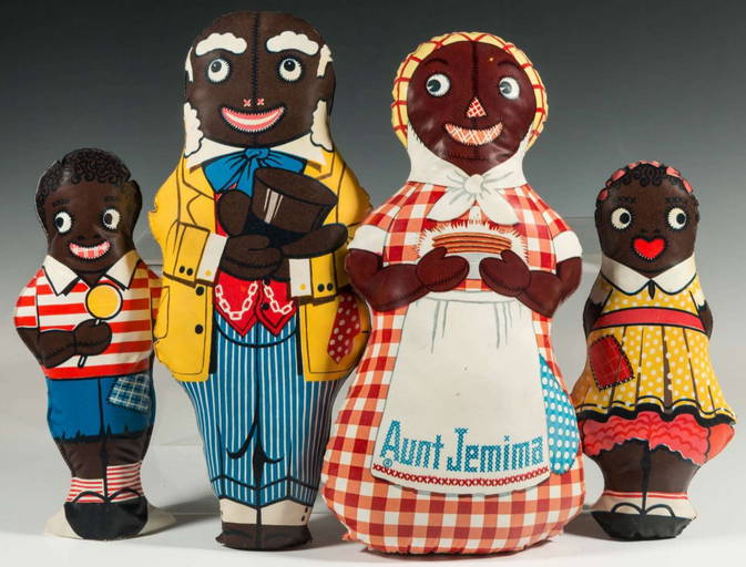 Four Vintage Aunt Jemima Advertising Dolls