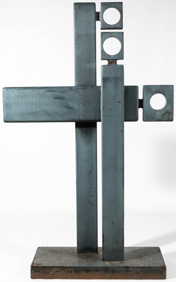 ARLIE REGIER (1931- ) ENAMELED STEEL SCULPTURE