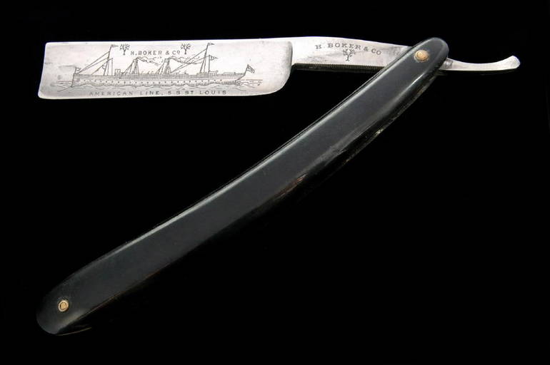 H. Boker American Line Ss St. Louis Straight Razor