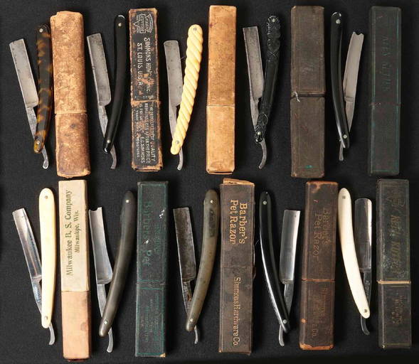 LOT OF TEN STRAIGHT RAZORS WITH BOXES - Feb 10, 2017 | Soulis Auctions ...