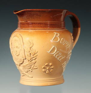 Doulton Americana Stoneware Pitcher George Washington