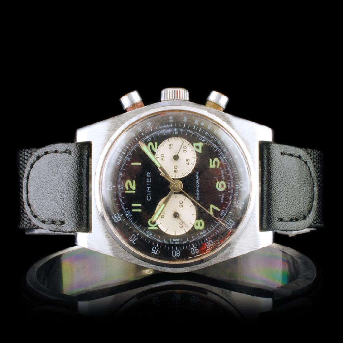 CIMIER Swiss Chronograph 17-Jewel 40mm Wristwatch