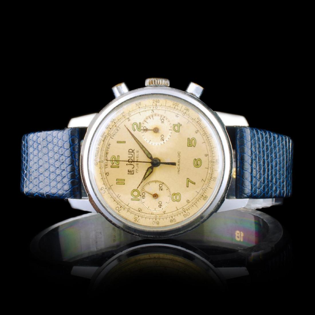 LE JOUR Swiss 17-Jewel 36mm Chronograph Watch