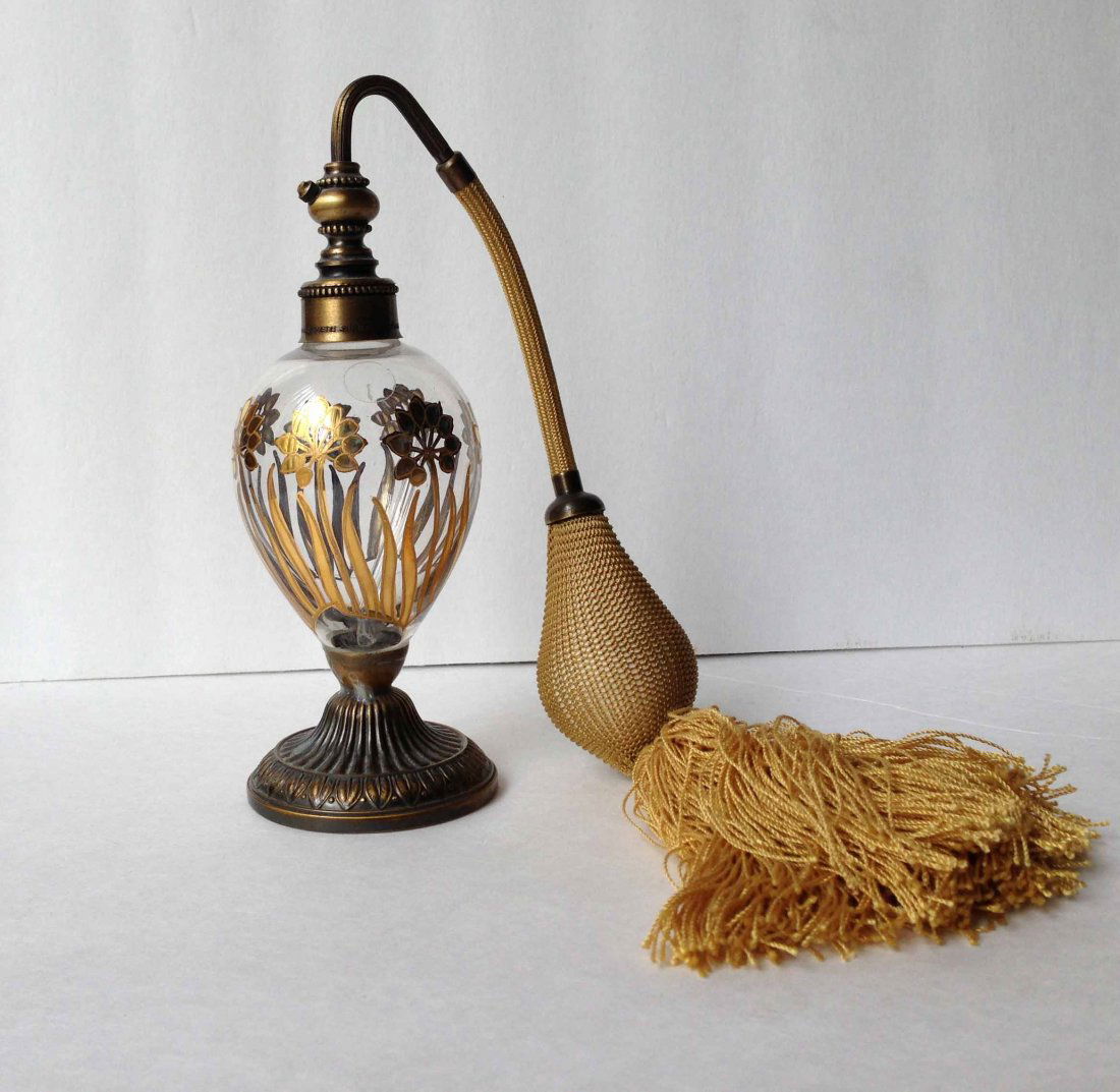 Antique French Perfume bottle w/ pump