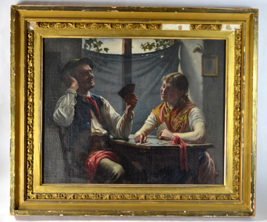 German Oil Painting Signed