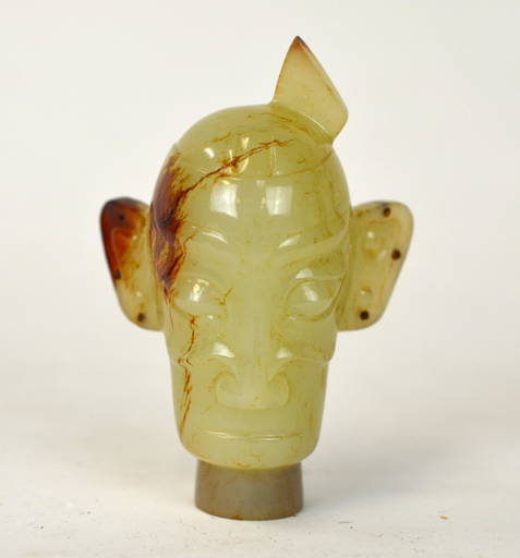 Chinese Carved Jade Head
