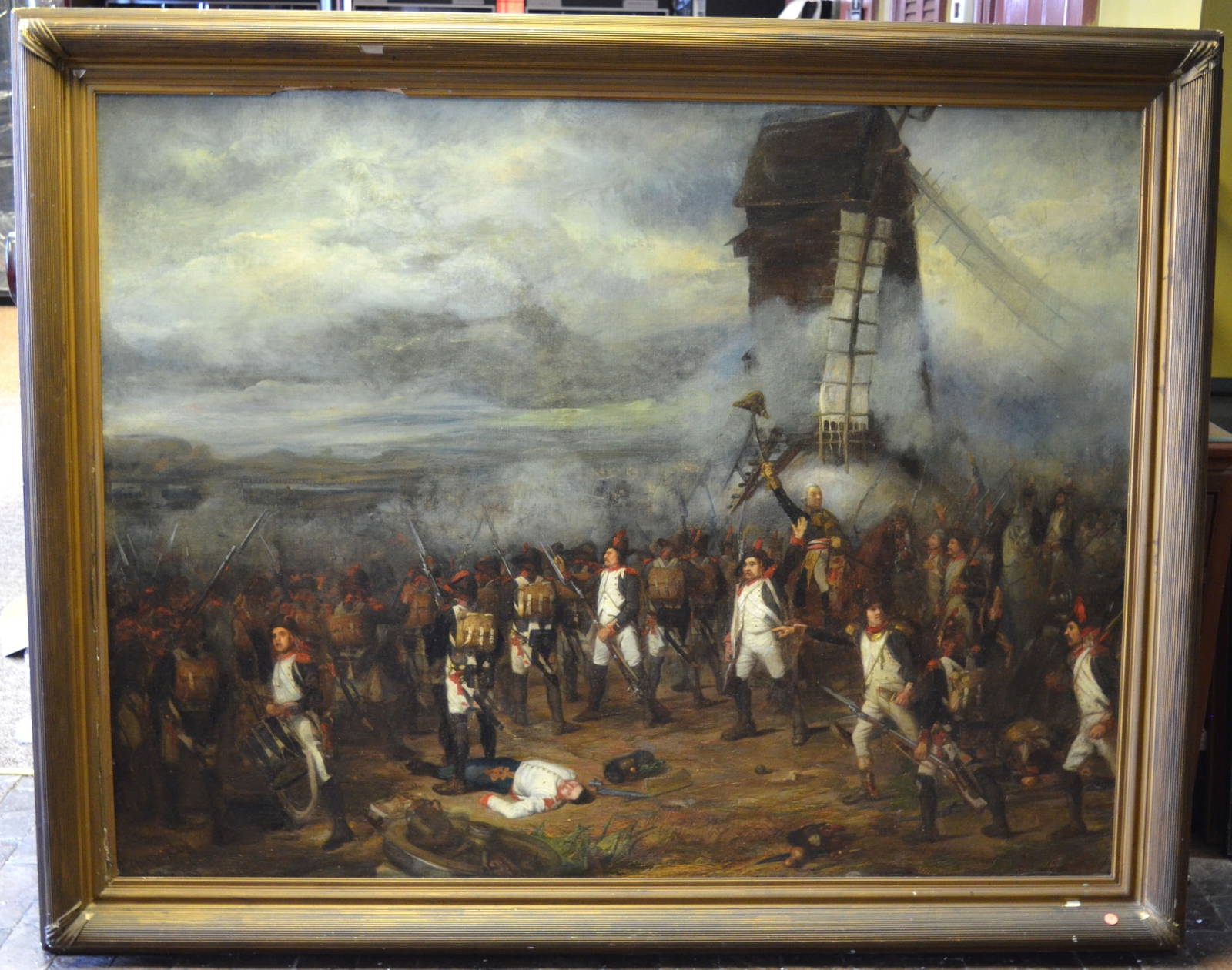Important Oil Painting " The Battle Of Valmy" Auction