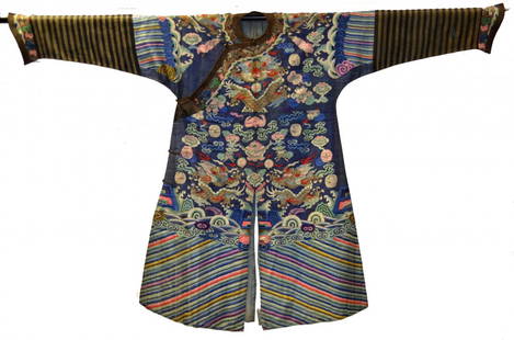 An Embroidered Kesi Dragon Robe