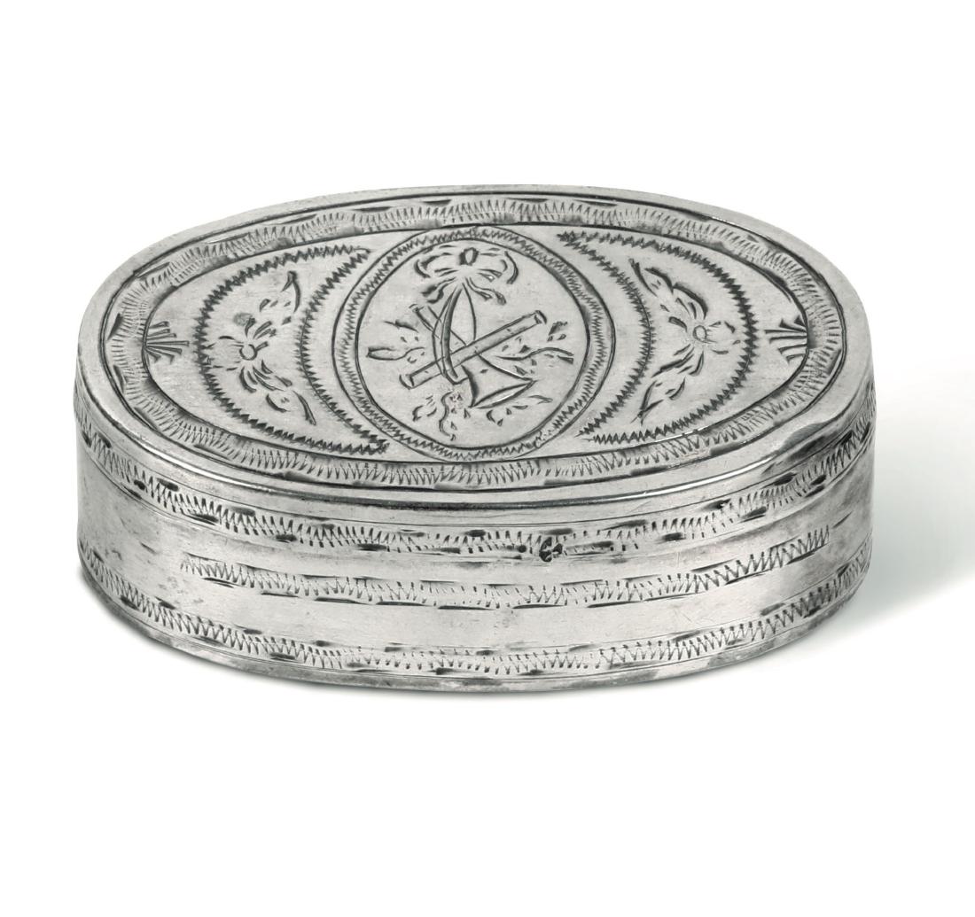 A Silver Snuff Box, France, 1700s