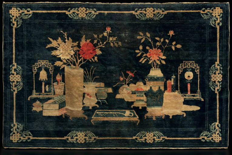A Naturalistic Carpet, China, Beijing, 1800s