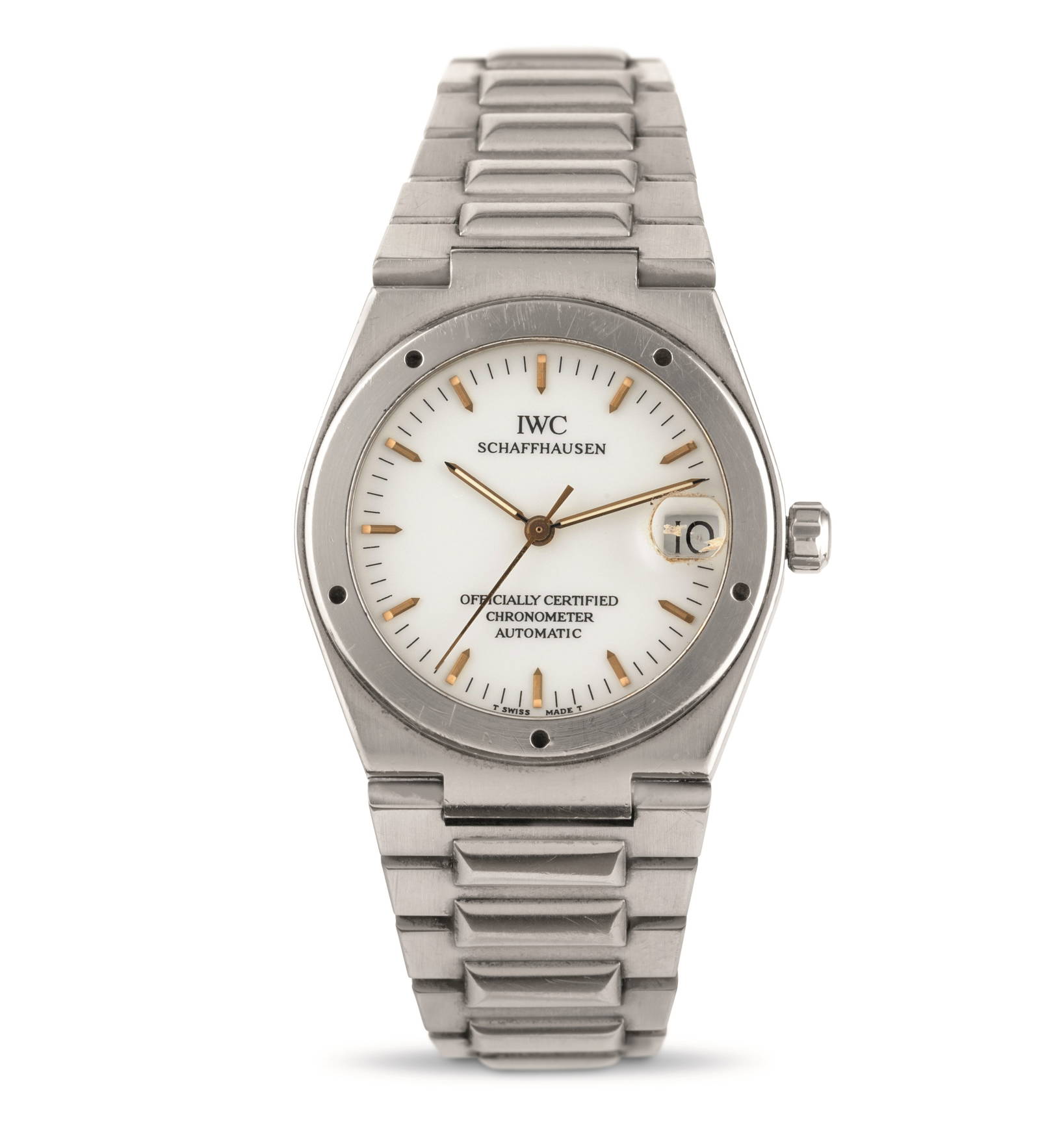 Iwc Sporty Ingenieur Ref 3521 In Steel, White Dial With Applied Hour ...