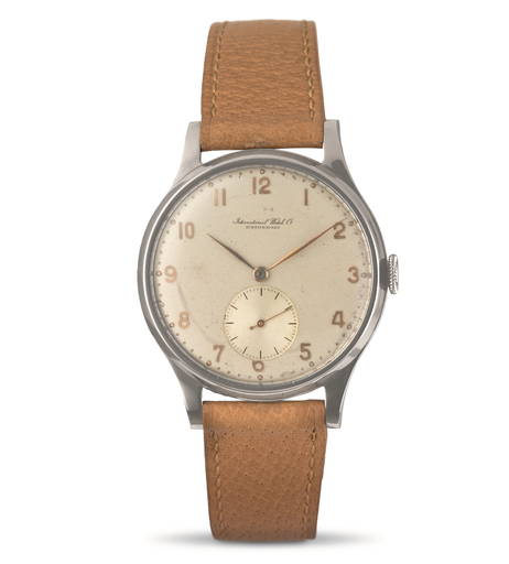 International Watch Co. Rare Portuguese Staybrite Steel, Silver Dial ...