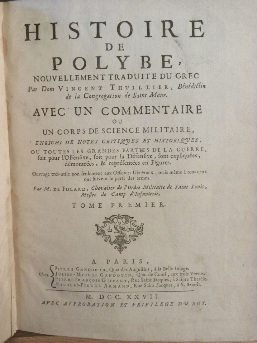 Vincent Thuillier Polybe, Histoire De Polybe