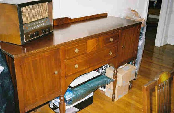 Duncan Fife Mahogany Veneer Buffet Tabl