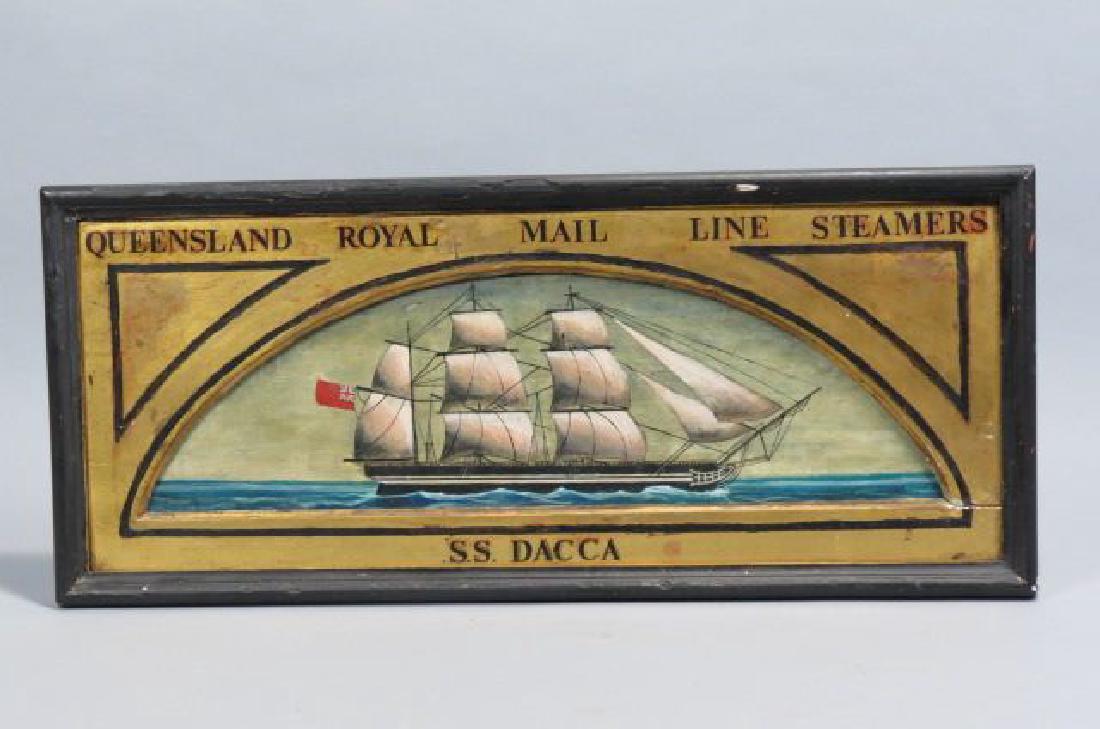 S.S. Dacca Ship Oil Painting,