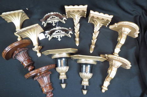 6 Pairs Of Decorative Wall Shelf Brackets,