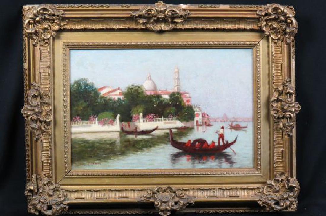 James Thomas Breen Oil "View of Venice",