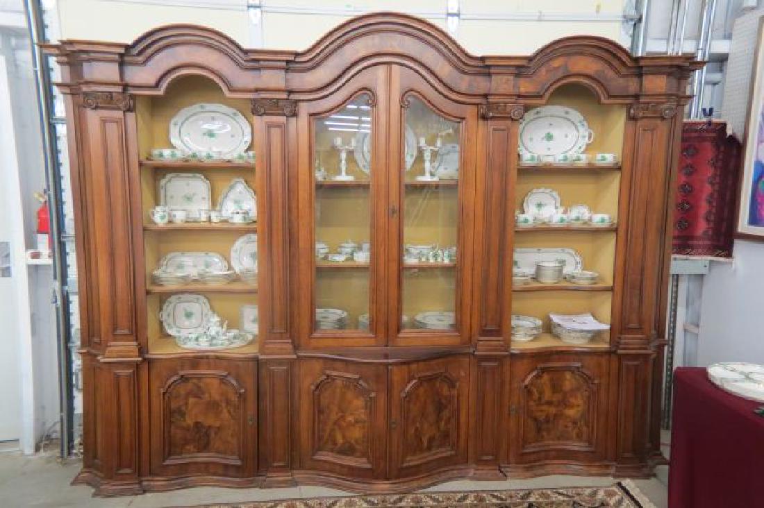 Tuscan Style Italian Breakfront Bookcase,