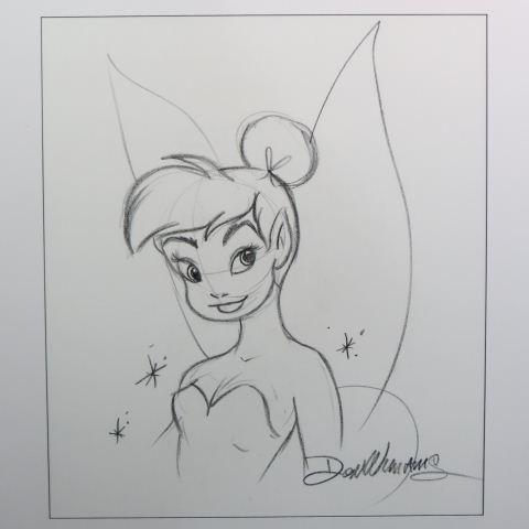 Don Williams Original Disney Drawing "tinkerbell",