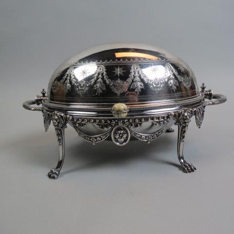 Elkington Silverplate Dome Breakfast Server,