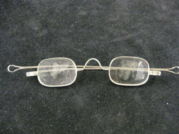 Pair Of Early American Eyeglasses, Coin Silver, M