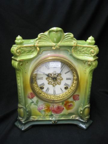 558: Ansonia Royal Bonn Porcelain Cased Clock La Seine, - Sep 26, 2009 ...