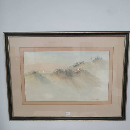 Billie W. Sumner, Watercolor, Sand Dunes,