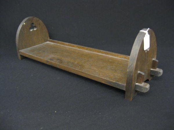 205: Roycroft Arts & Crafts Book Rack, 24 1/2" wide,