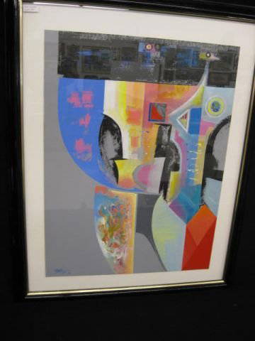 Helmut Preiss, Abstract, Acrylic On Paper,