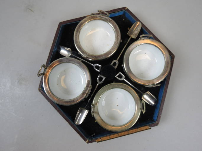 Victorian Salt Cellar Set,