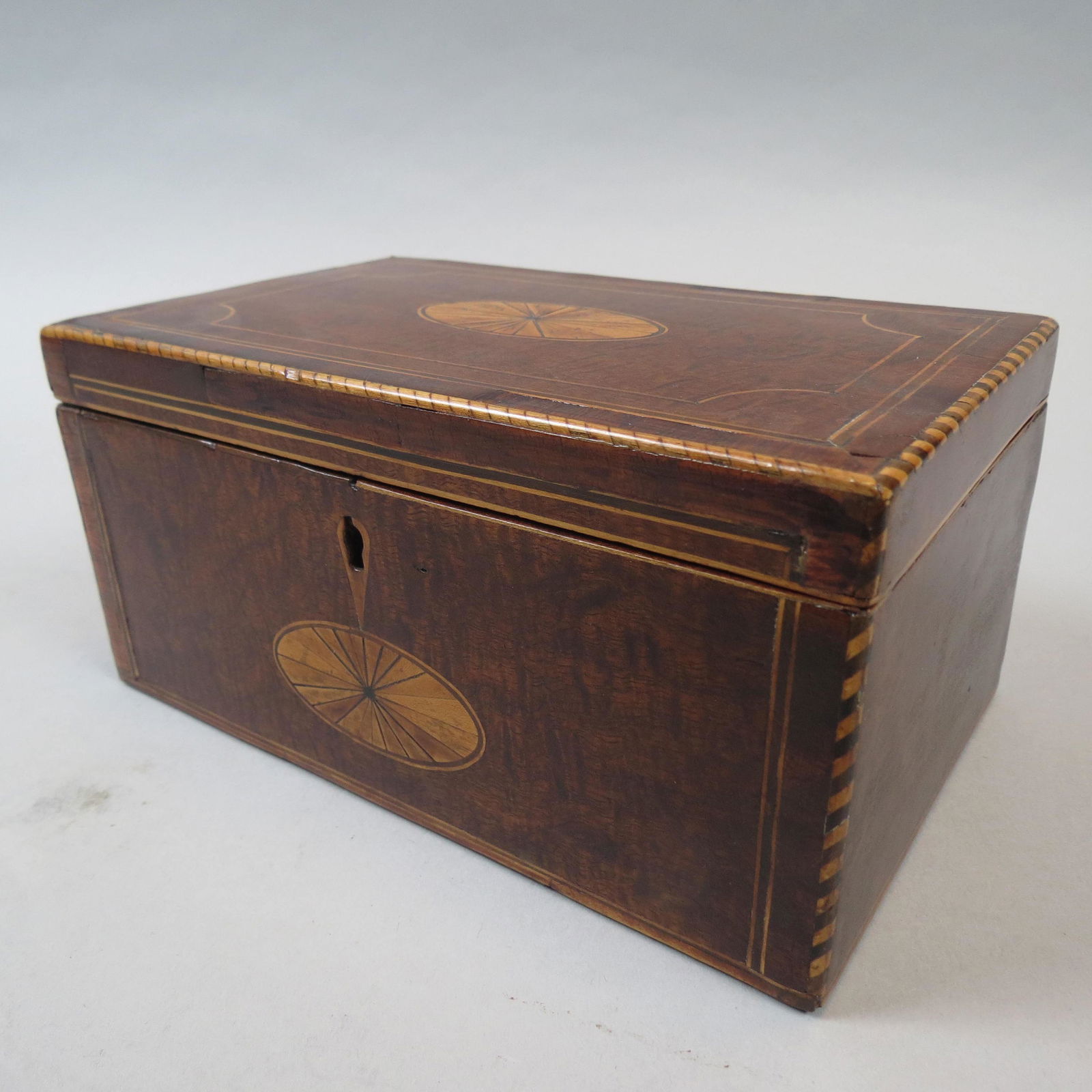 Antique Inlaid Wooden Box