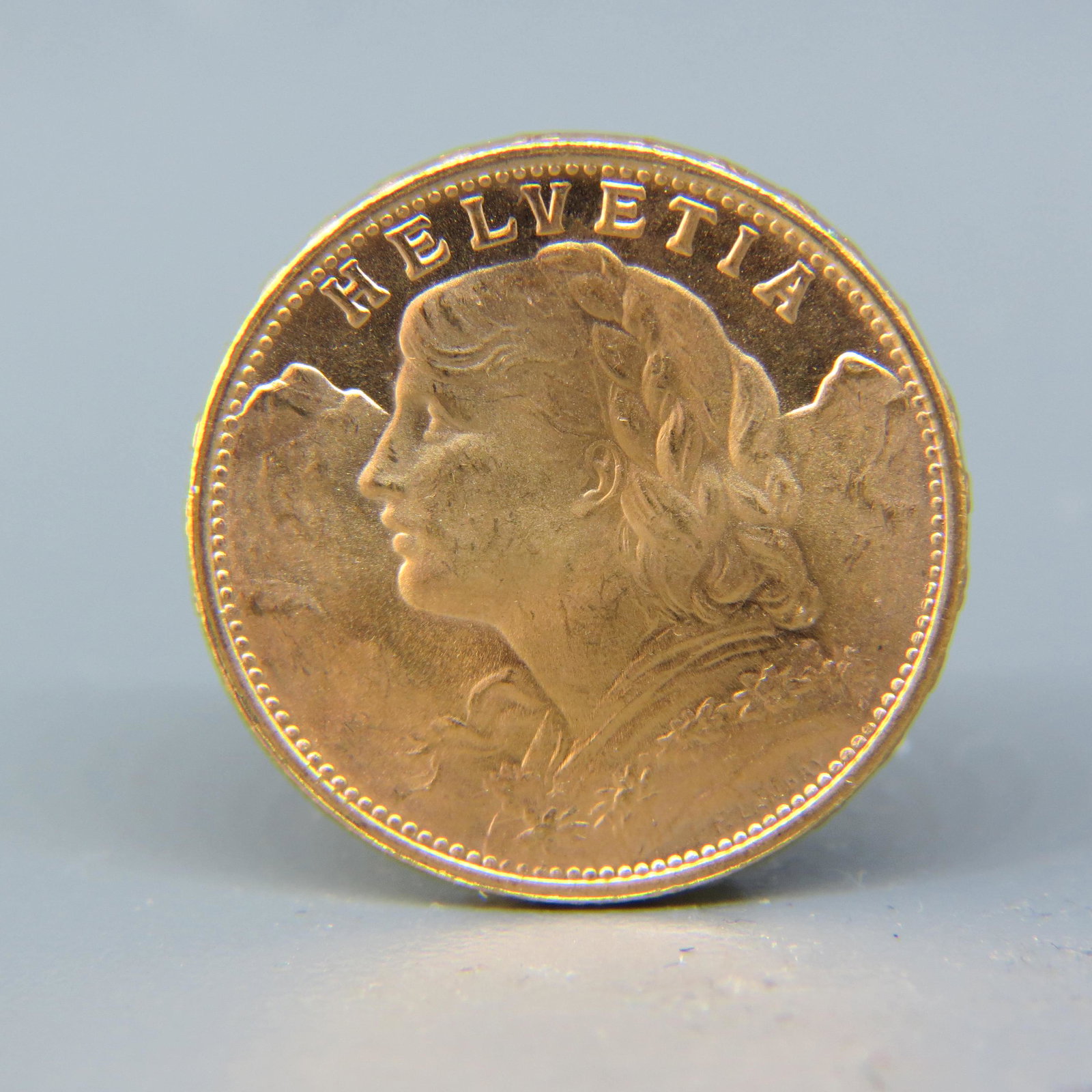1949 Swiss 20 Franc Gold Coin,