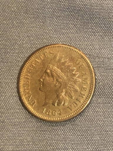 1864 L Indian Head Cent,