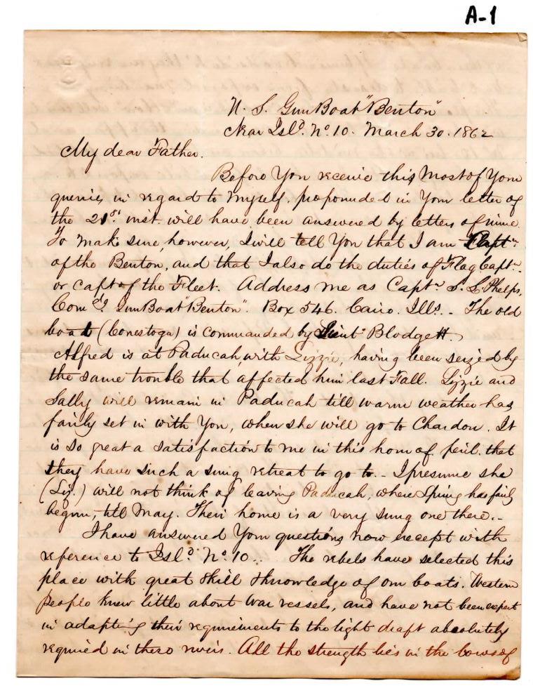 7 Civil War Letters By Seth L. Phelps,