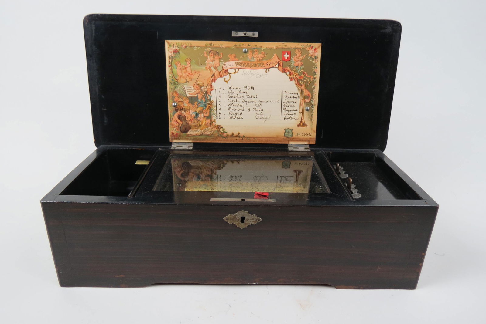 Mermod Freres Swiss Cylinder Music Box,