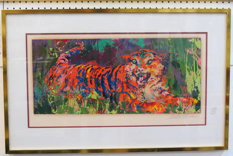Leroy Neiman, Serigraph, "caspian Tiger",