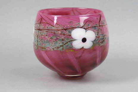 David Nichols Studio Art Glass Vase