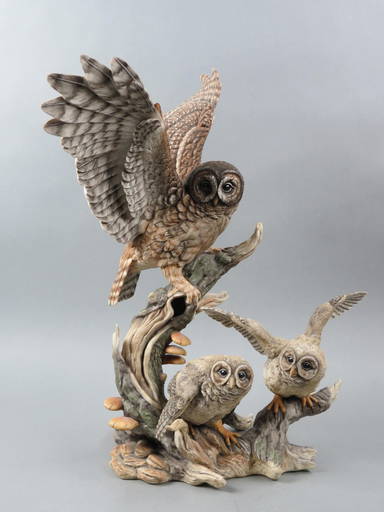 Boehm Porcelain Figurine "spotted Owls" Model 10187, #88 Of A Limited ...