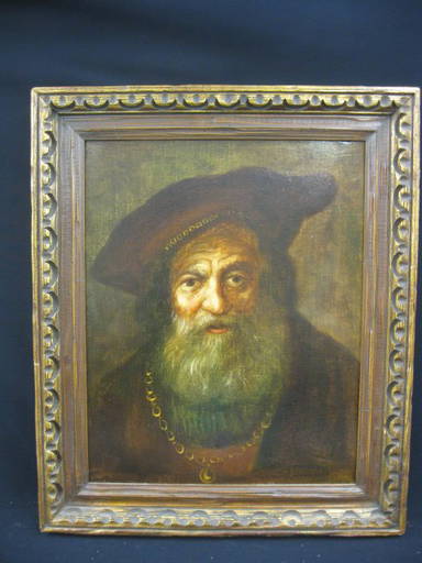 Schoorman, Oil, Rabbi, On Canvas, Dutch Artist,