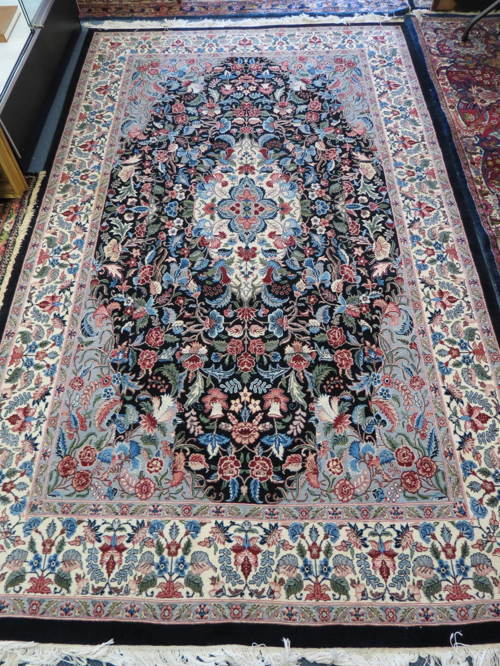 Tabriz Persian Silk & Wool Handmade Rug, Auction