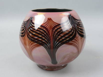David Nichols Studio Art Glass Vase