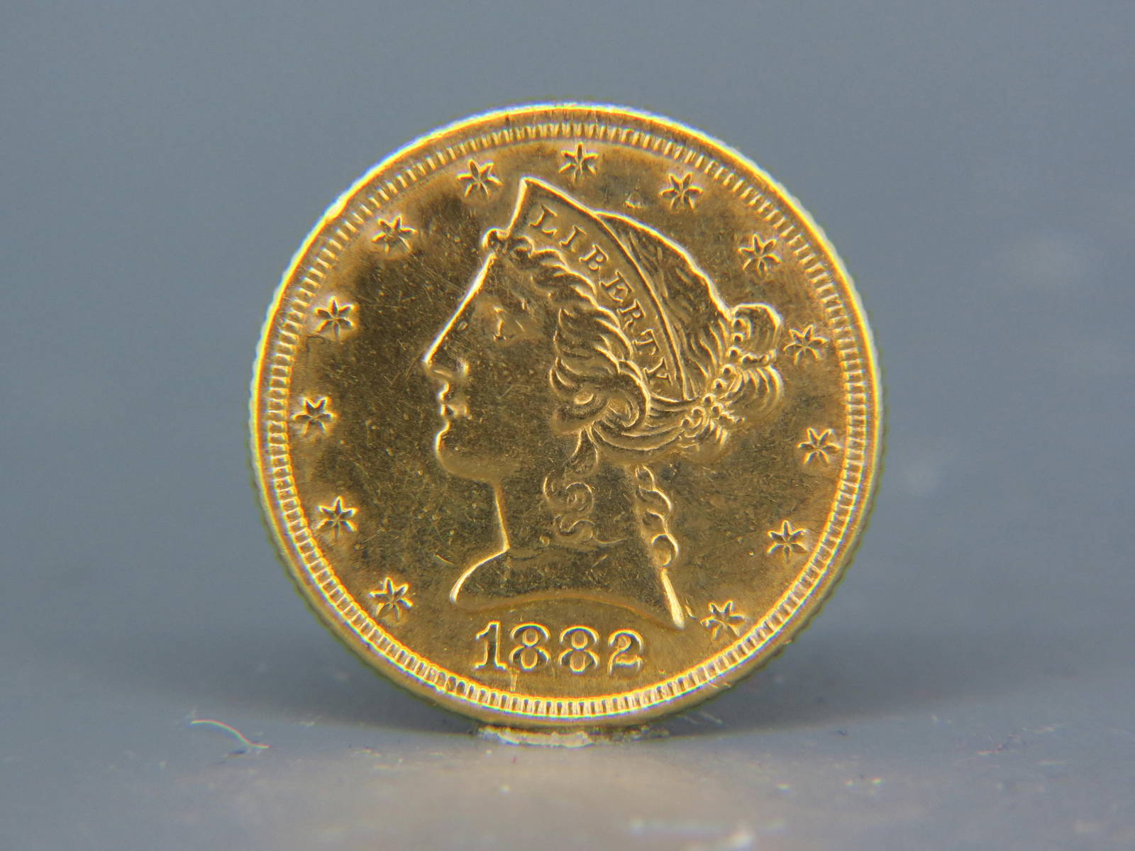 1882 U.s. $5.00 Liberty Head Gold Coin, Auction